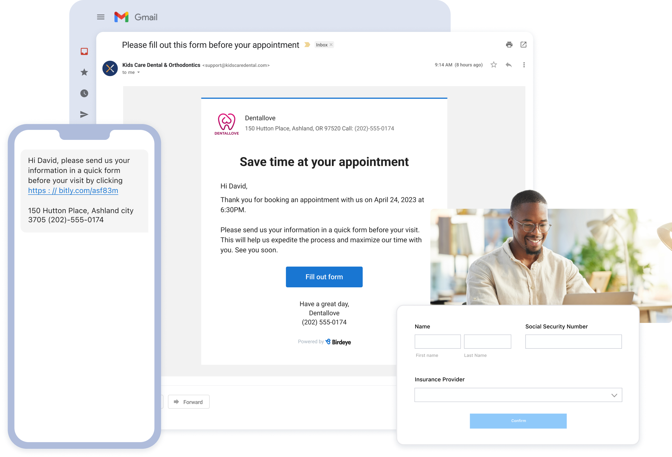 HIPAA Compliant Patient Intake Appointment Forms | Birdeye