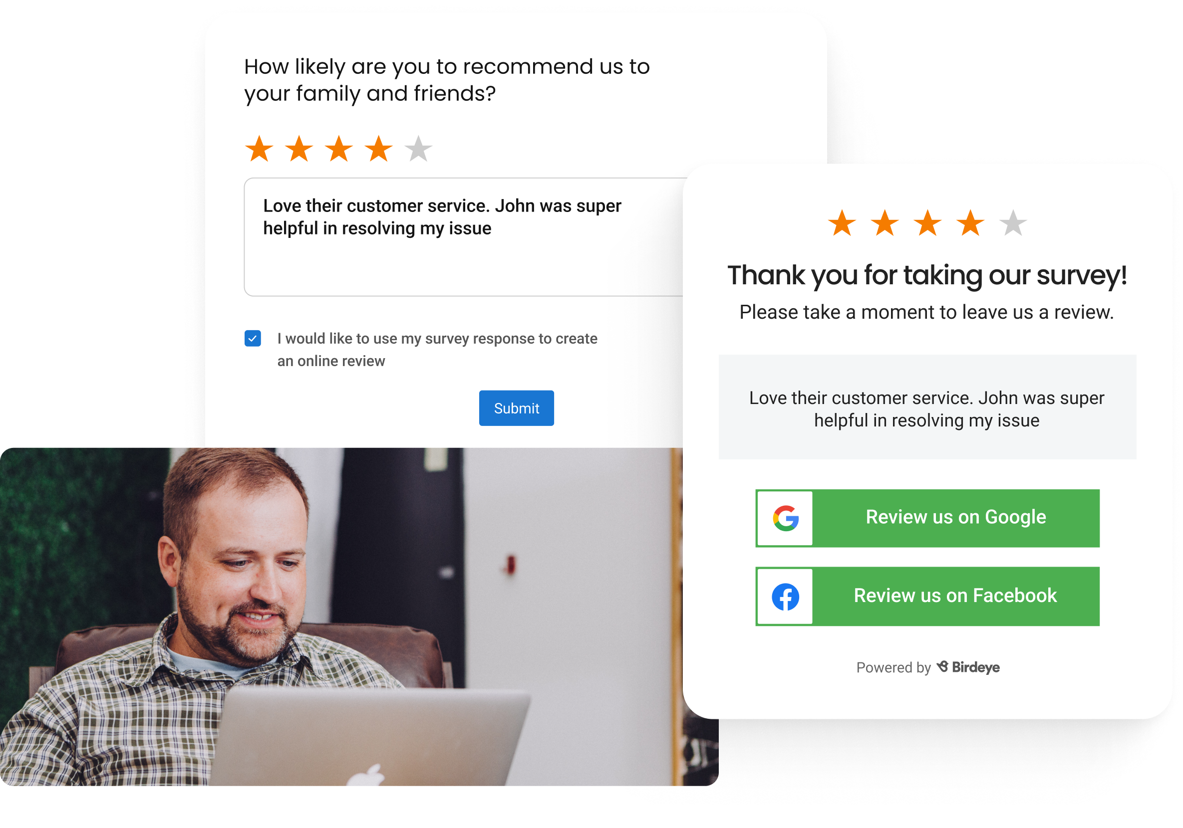 Automated Customer Review Generation Online for Businesses | Birdeye